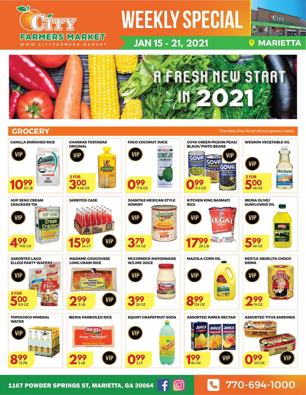 Weekly Special – CFM#5 @ Marietta – City Farmers Market