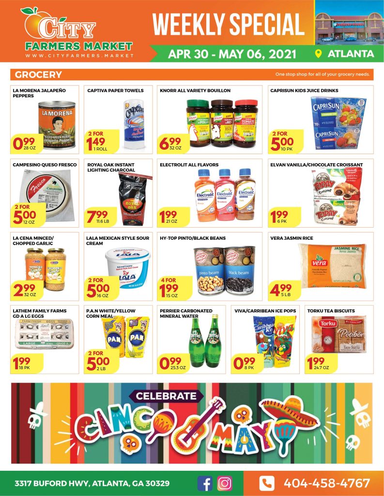 Weekly Special – CFM#2 @ Atlanta – City Farmers Market