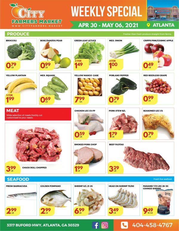 Weekly Special – CFM#2 @ Atlanta – City Farmers Market