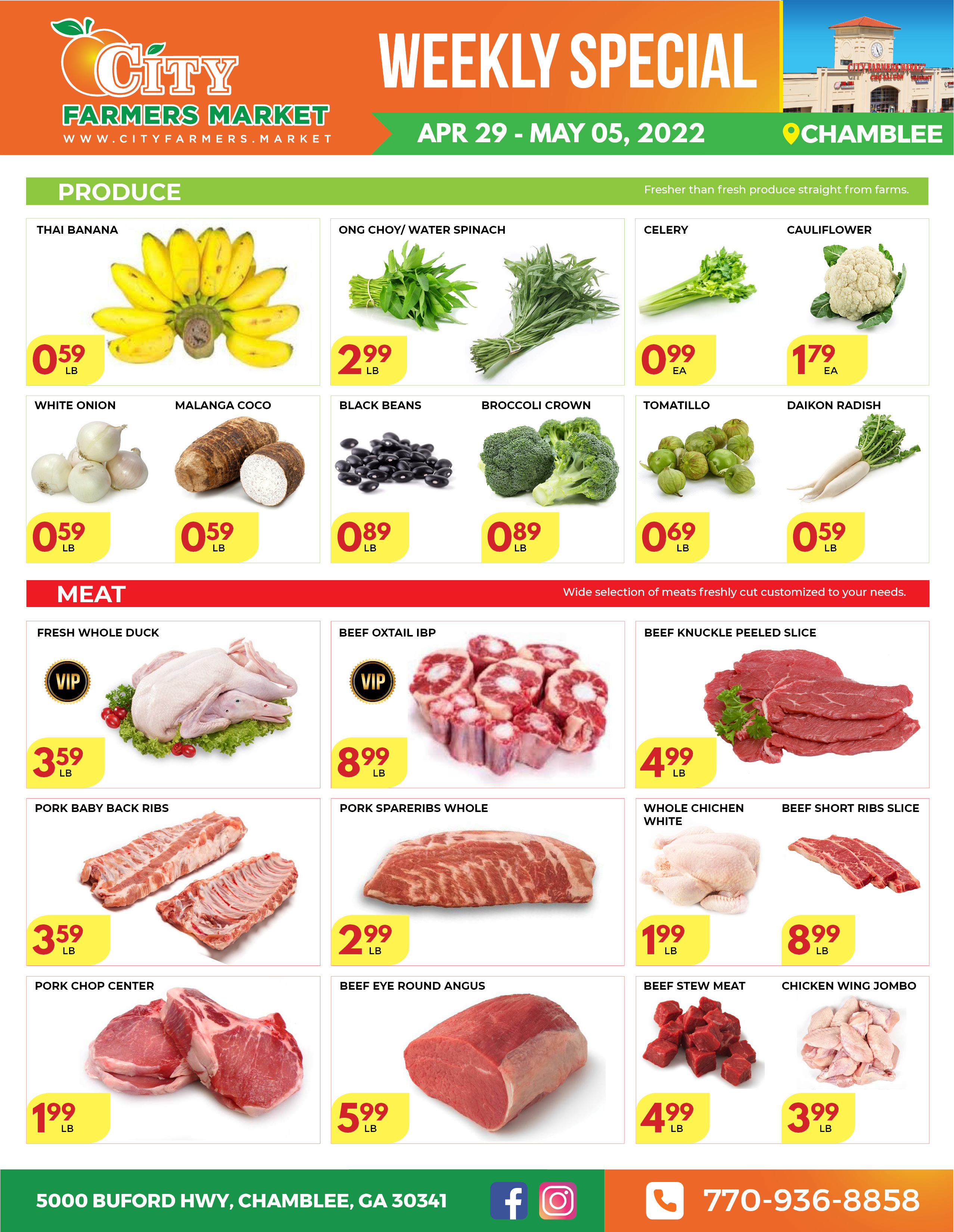 Weekly Special – CFM#1 @ Chamblee – City Farmers Market