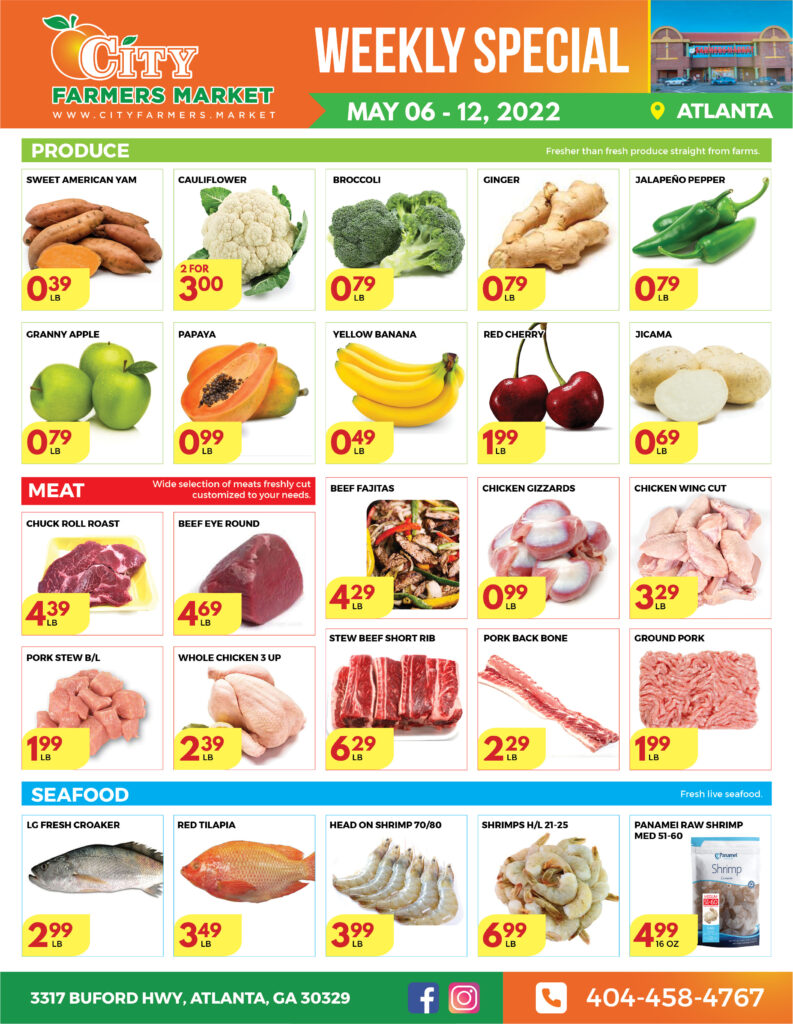 Weekly Special – CFM#2 @ Atlanta – City Farmers Market